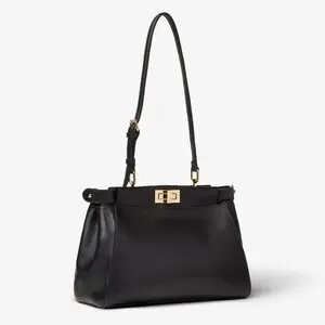 Fendi My Peekaboo Small Black Leather Bag